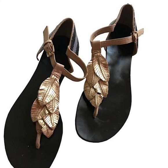 Maria Filo | Shoes | Brazilian Maria Filo Gold Leaf Sandals | Poshmark
